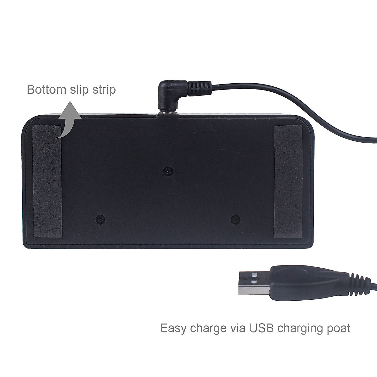 Dual Charger Dock for Wii Remote, TechKen Remote Control Charger Docking Station with 2 Rechargeable Batteries Comaptible with Nintendo Wii Rometo Control