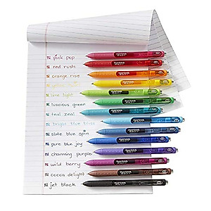 Paper Mate Inkjoy Gel Retractable Gel Ink Pens, Pack of 10 (Blue, Medium Point)