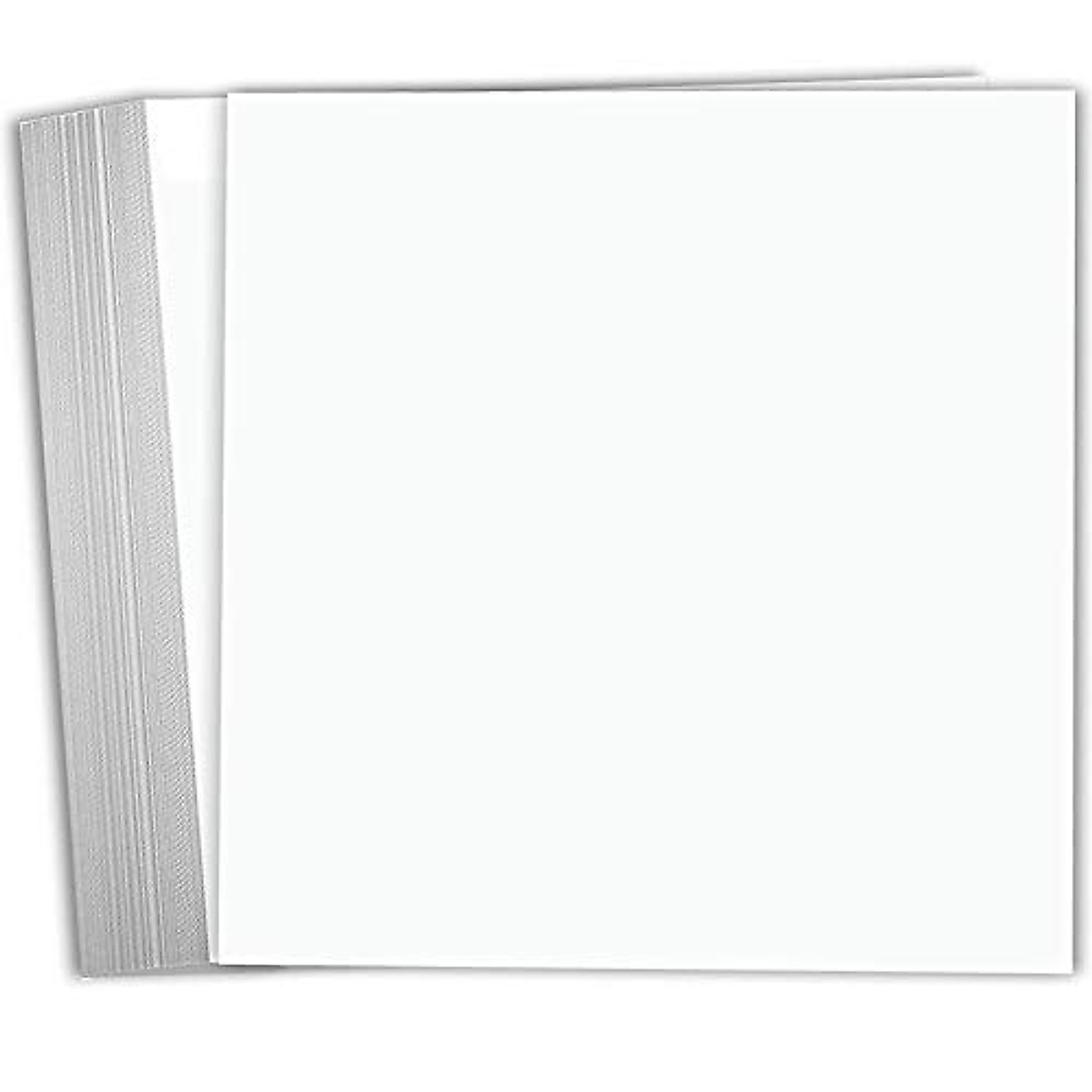 Hamilco White Cardstock Scrapbook Paper 12x12 Heavy Weight 100 lb Cover Card stock – 25 Pack