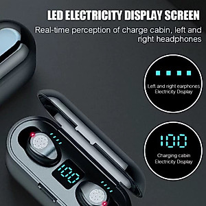 in-Ear Headphones, Smart Power Bank, Earbuds, True Bluetooth Wireless Earbuds, TWS, V5.0, IPX7 Waterproof Soft Touch Earbuds