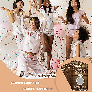 60 Sheets Rustic Bridal Shower Scratch off Game Wedding Games, Bridal Shower Scratch off Cards, Scratch off Winner Tickets Lottery Raffle Tickets Wedding Shower Ideas for Guest Party Favors Prize Gift