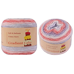 2-pk Gradient Cake Cotton Ball by Yonkey Monkey (1159) Knitting Crochet