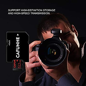 Micro SD Card 512GB Memory Card for Smart-Phone,Camera,PC with a SD Card Adapter,Class 10 TF Card 512GB High Speed Memory Card