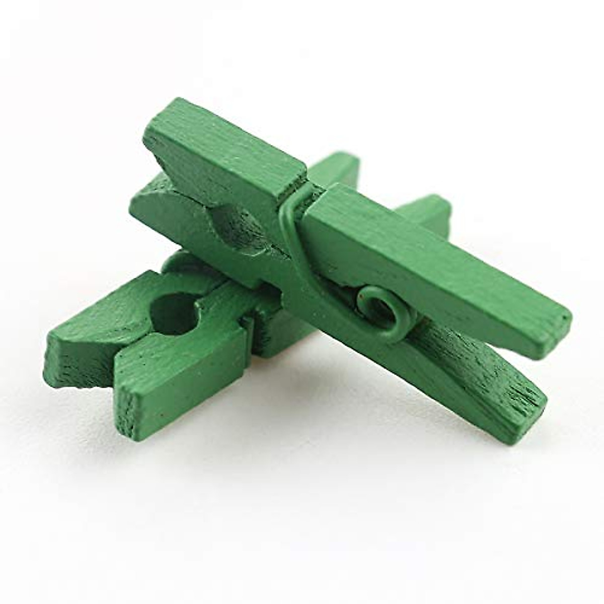 DIYASY 120 Pcs Mini Colored Wood Clothespins,1 Inch Craft Clips Photo Paper Peg Pin with Jute Twine for Photo and Picture Hanging.