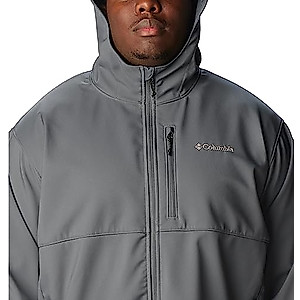 Columbia Men's Ascender Hooded Softshell Jacket, Graphite, Medium