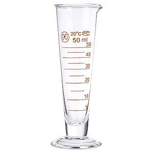 Lab Graduated Measuring Cup, Cup With Spout Wide Mouth Glass Beaker Liquid Dispenser Measuring Cylinder Experiment Tool for Science