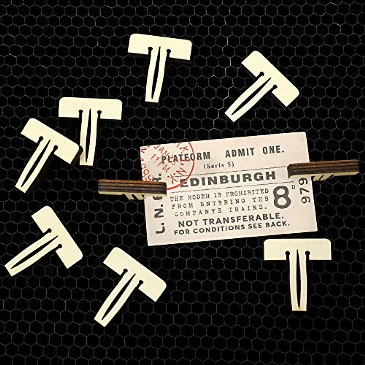 24 Pcs Honeycomb Pins Honeycomb Hold Down Bed Pins Honeycomb Bed Pins Accessories Compatible with Xtool D1 Laser Cutter and Engraver Machine (7 mm)