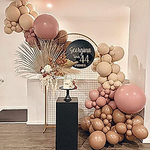 83Pack Retro Dusty Pink Balloons 18/12/10/5 Inch Matte Latex Helium Balloons for Dusty Rose Party Coral Birthday Baby Shower Bridal Shower Wedding Decorations Supplies
