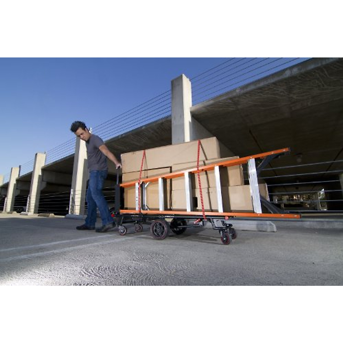 Krane AMG AMG750 Multi-Mode Folding Longbed Cart with 750-Pound Capacity