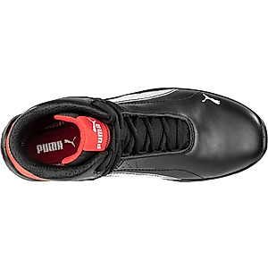 PUMA Men's Touring Black Mid Industrial Shoe, 11.5