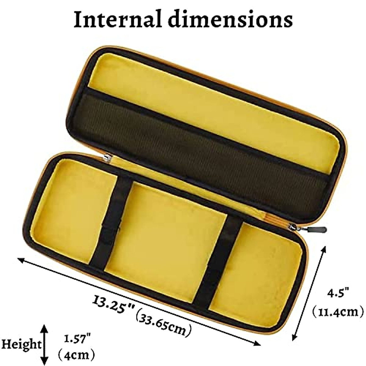 KEMOVE 61 Key Keyboard Case Hard EVA Keyboard Sleeve Travel Case Protective Pouch, Mechanical Keyboard Storage Carrying Case Compatible with 60% Gaming Keyboard