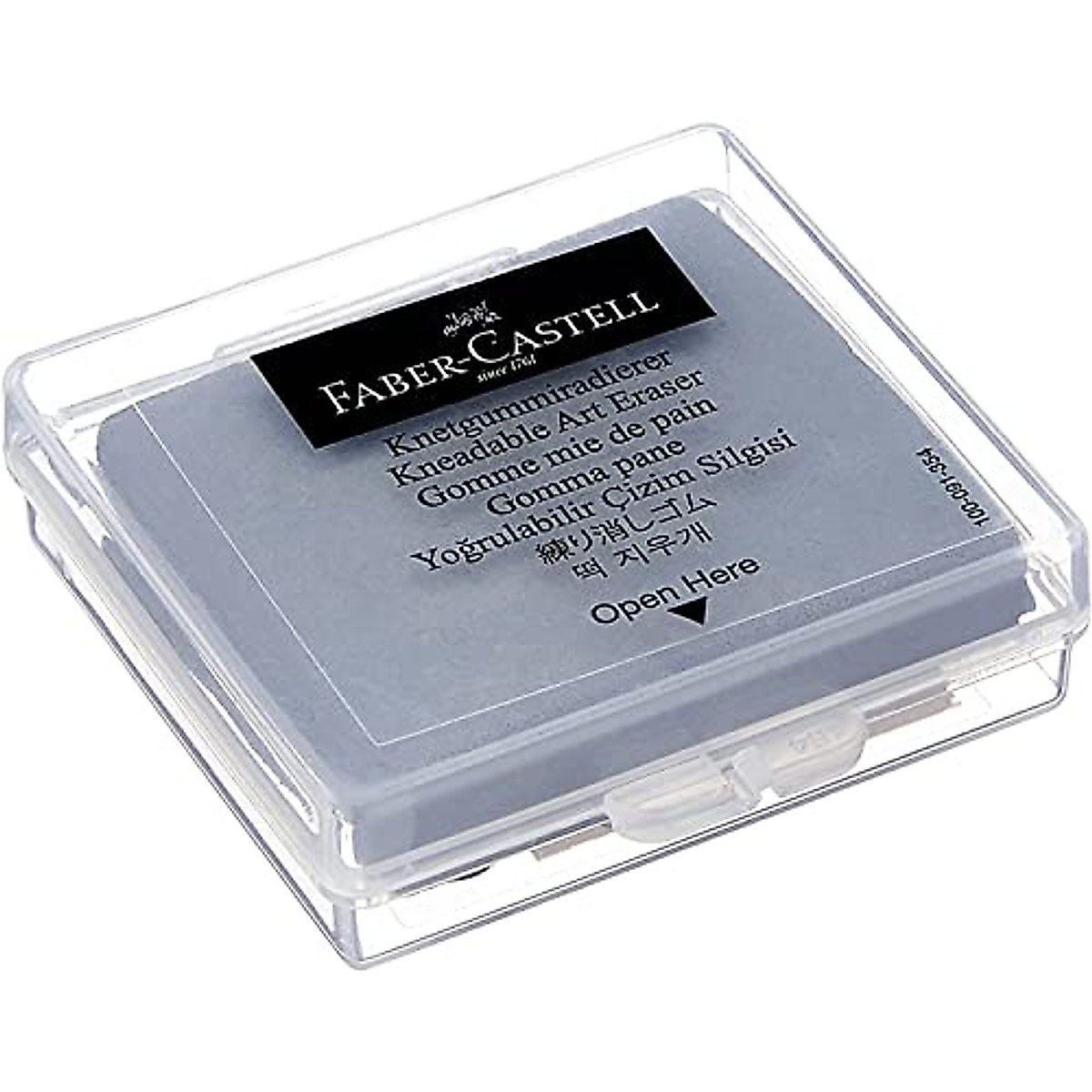 Faber-Castell Erasers - Drawing Art kneaded Erasers, Large size Grey - 4 Pack