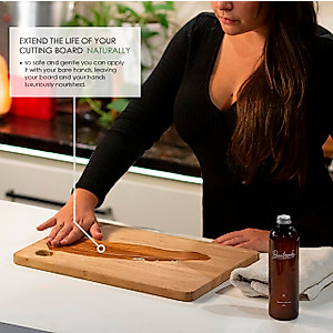 Roostmade - Organic Cutting Board Oil for Wood - 12 oz, Food Grade, Mineral Oil Free Wood Conditioner, Maintain Countertop & Butcher Block, Natural & Organic Ingredients Only, Organic Wood Oil