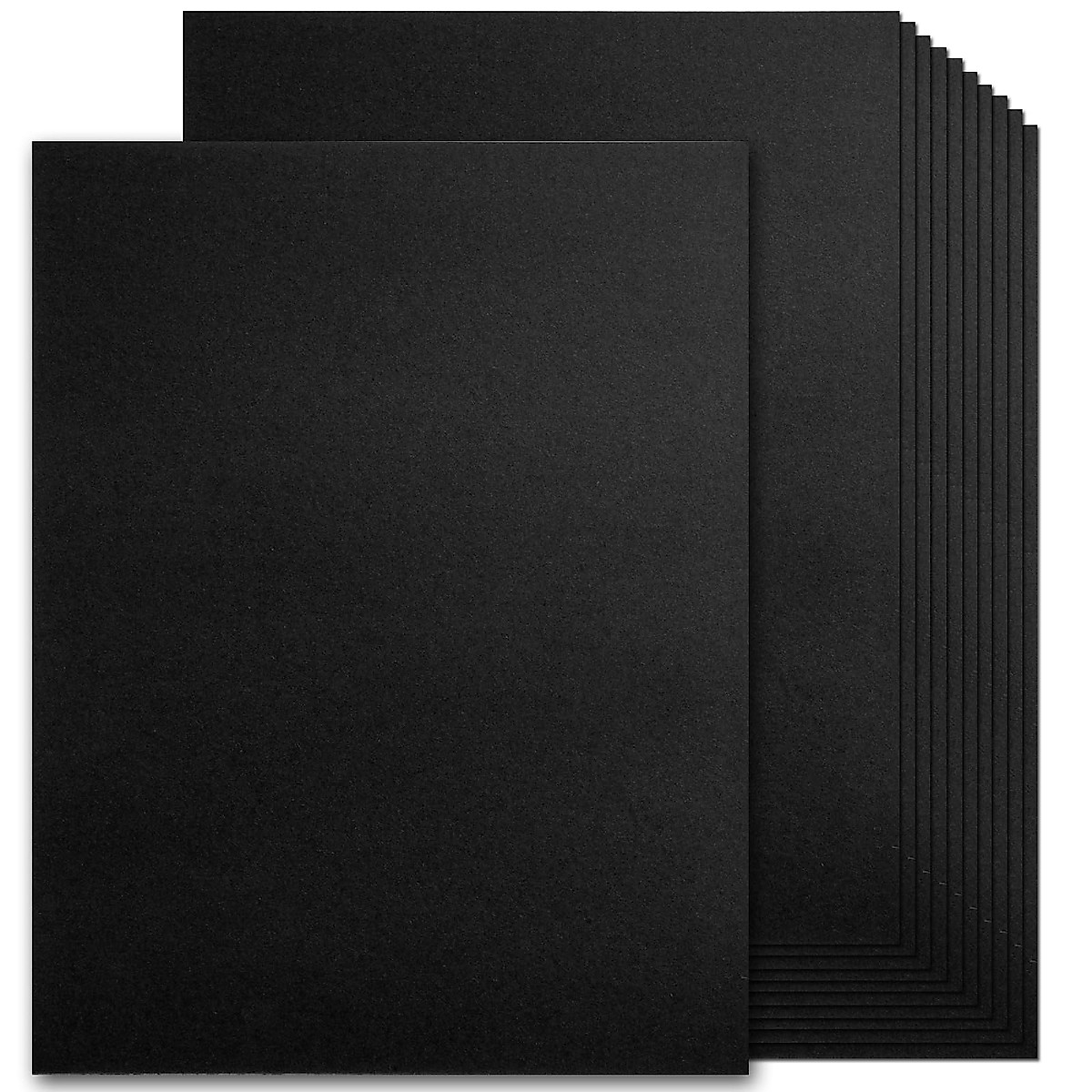 120 Sheets Black Cardstock 8.5 x 11" Thick Paper, 250gsm/92lb Heavy Card Stock Construction Paper, Premium Printer Paper for DIY Crafts, Card Making, Scrapbook Supplies, Invitations, Menus, Postcards