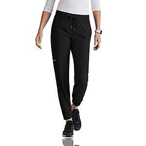 BARCO Grey's Anatomy Spandex Stretch Direct - Dash Scrub Jogger for Women Medium Regular Black