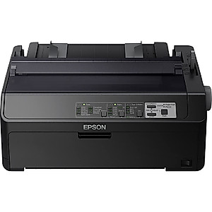Epson LQ-590II Impact 24-Pin 80-Column Dot Matrix Printer with Serial Connectivity, Black - Single-Function Monochrome Invoice Printer, Print Speed up to 584 CPS