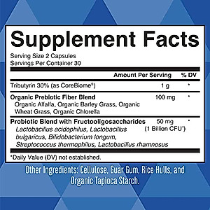 MaryRuth's Complete Gut Health+ | 3-in-1 Prebiotic + Probiotic + Postbiotic Corebiome® Vegan Gastrointestinal Support | Support Gut Health & Immune Function | 2 capsules per serving; 30 servings