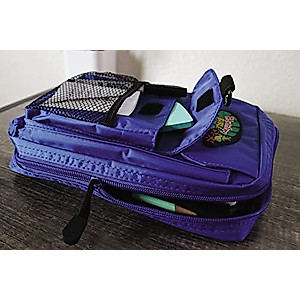 Adventure Bible Cover for Boys, Zippered, with Handle, Nylon, Blue, Medium