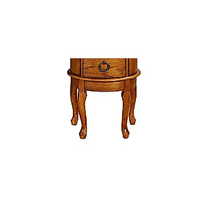 Powell Burnished Oak Jewelry Armoire