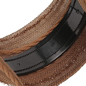 LONEEDY 4 Pack Wide Hard Headband with Teeth for Women, Girls’s Hair Band Pleated Cloth Fabric Hair Hoop Accessories (Mixed colors C)