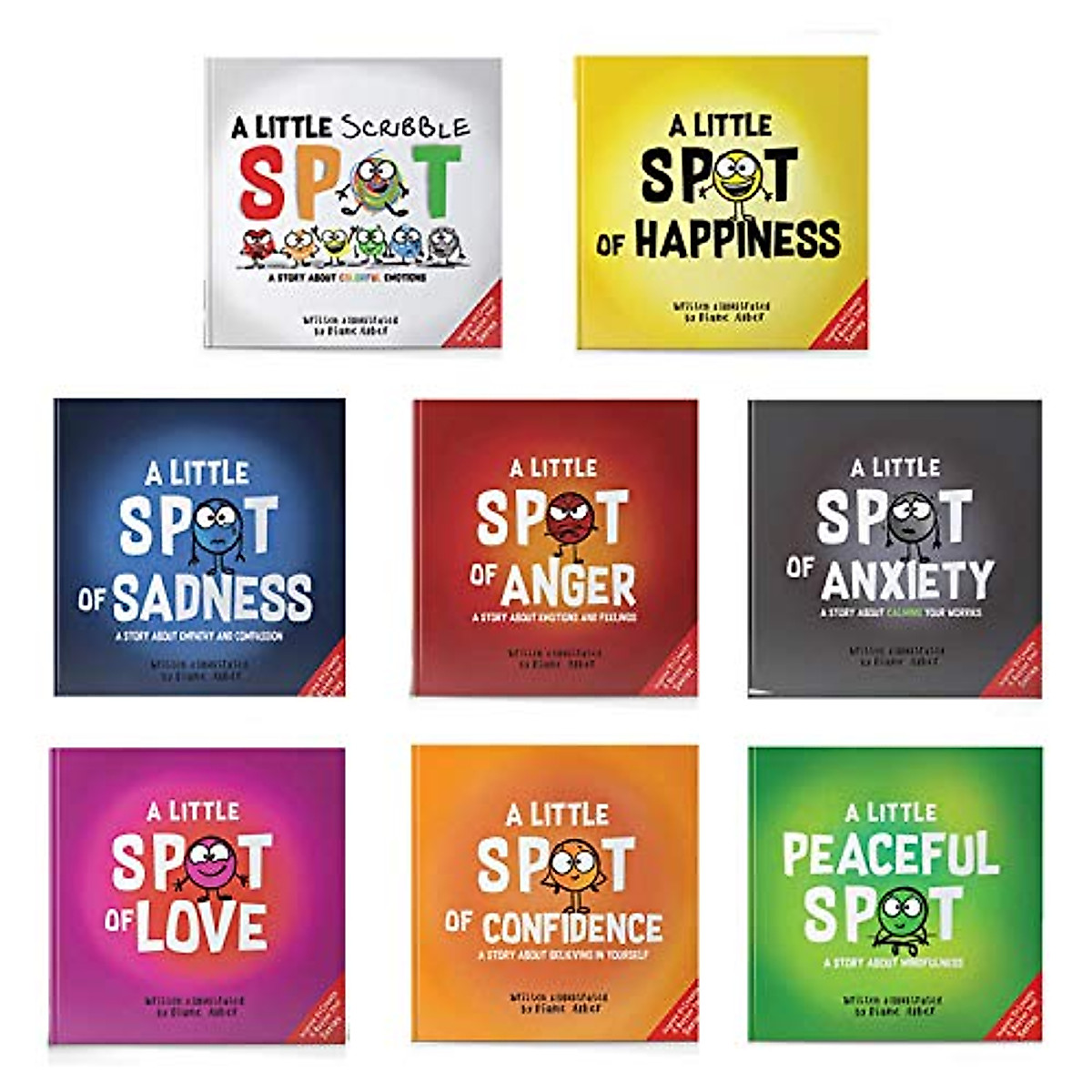 A Little SPOT of Emotion 8 Book Box Set (Books 1-8: Anger, Anxiety, Peaceful, Happiness, Sadness, Confidence, Love, & Scribble Emotion)