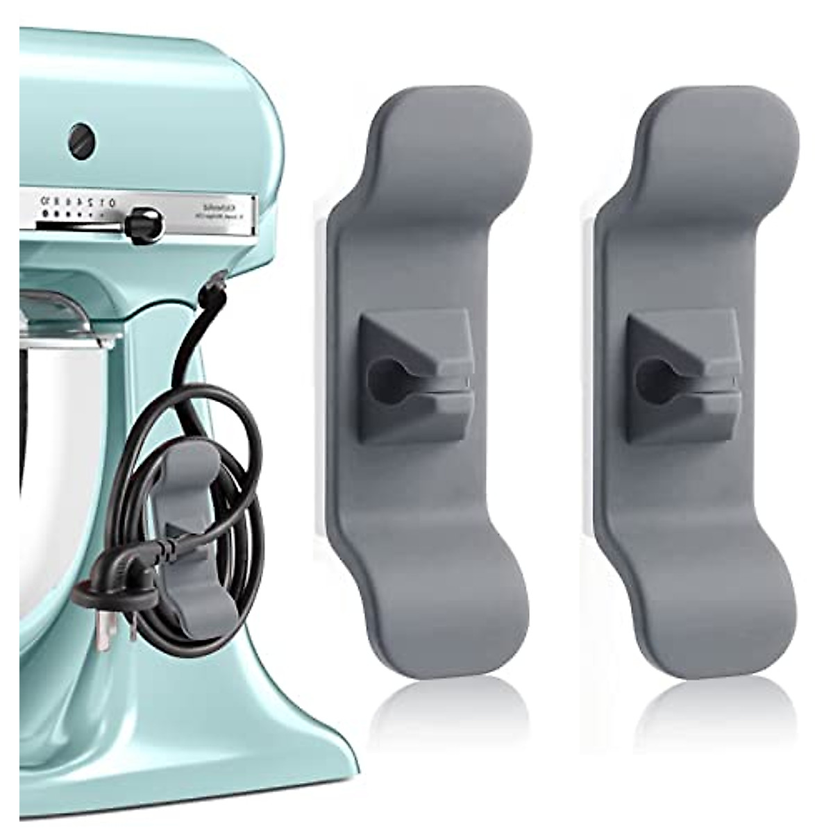 Cord Organizer for Appliances, Kitchen Mixer Cord Wrapper Organizer for Clutter Free Kitchen Space, Compatible with Kitchen Stand Mixers, Coffee Maker, Pressure Cooker and Air Fryer 2Pcs