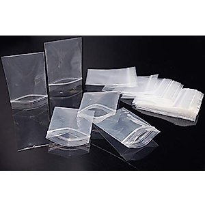 Small Plastic Bags, Mini Tiny Bags, Thick, Clear, 8mil(two sides), 2"×2.4", 150PCS, Jewelry Bags, Pill Pouch, Food Storage Bags, Earring Bags, Plastic Packaging Bags, Grocery Bags