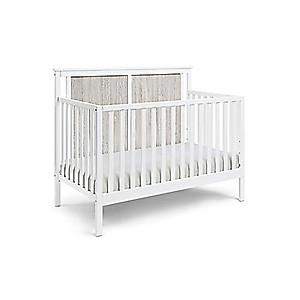 Suite Bebe Connelly 4 in 1 Convertible Crib in White with Rockport Gray Wood