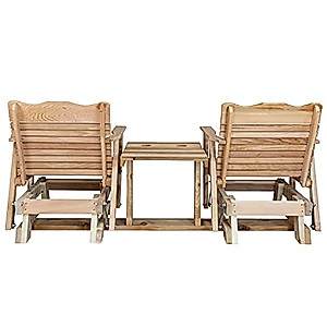 Kilmer Creek 6' Natural Cedar Settee Glider, Amish Crafted