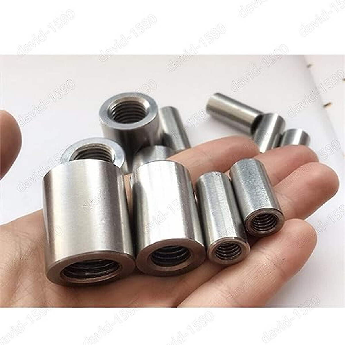304 Stainless Steel Lengthen Round Nut Standoff Spacer Pillar M3 M4 M5 M6 to M20 (M5*12*Φ10,2)
