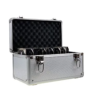 2.5" / 3.5" IDE SATA HDD Aluminum & EVA Protection Suitcase，Suitcase for 8 x 3.5 & 6 x 2.5 inch Hard Drive