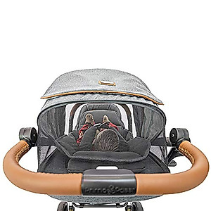 Icon Baby Stroller - Compact Stroller for Travel with Adjustable Footrest, Ventilated Canopy and Reversible Seat - by Primo Passi (Grey Melange)