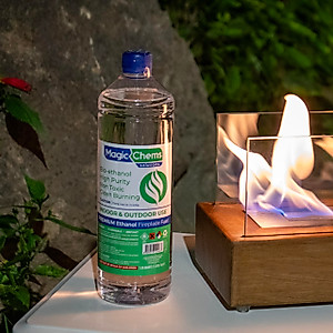 Bioethanol Fuel Tabletop Firepit Fuel (3 x 1 Lt) for Tabletop Fireplaces, Stoves and Burners, Bioethanol Fuel for Fireplaces and Fire Pits (3 Pack 3.18 Quart)