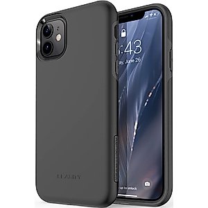 TEAM LUXURY Designed for iPhone 11 Case, Black [Ultra Impact Resist] [Anti-Scratch] Shockproof Protective Case for iPhone 11 Phone Case Cover (6.1”), (Black)