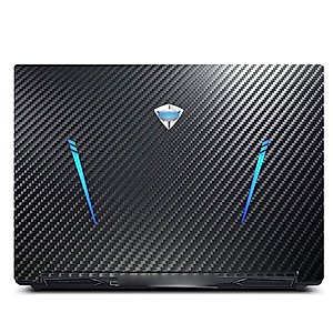 Synvy [2 Pack] Back Protector Film, compatible with HP Spectre x360 15-bl031ng 15.6 inch Black Carbon TPU Guard Skin Sticker [ Not Front Tempered Glass Screen Protectors ]