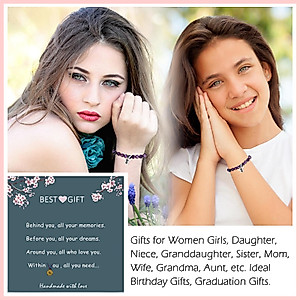 Stitch Bracelets for Women,Engraved Quote Ohana Means Family Bracelet Stretch Jewelry Christmas Birthday Best Gifts for Daughter, Sister, Niece, Son, Mom, Stainless Steel, stainless steel