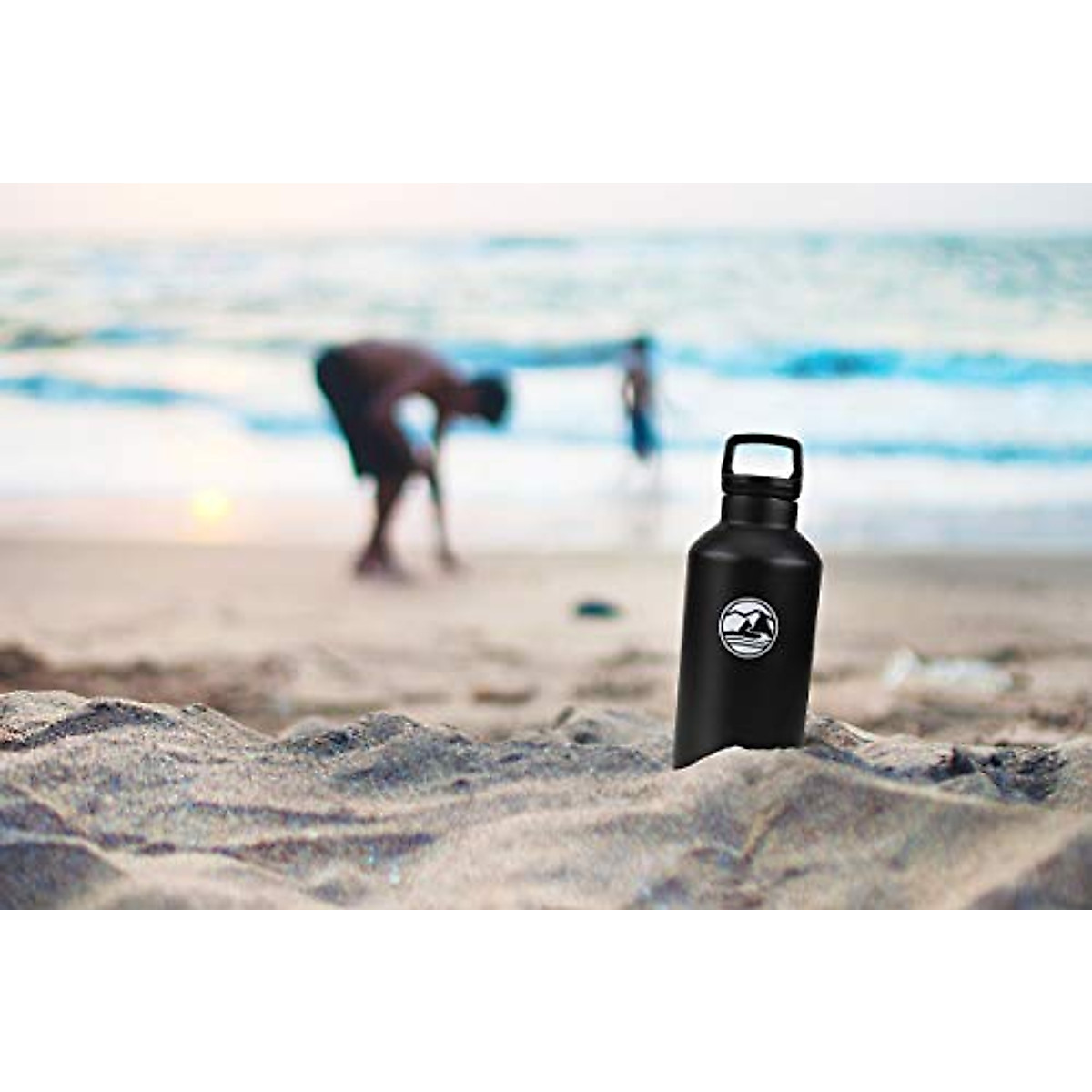 Tahoe Trails Water Bottle, 64 oz, Black