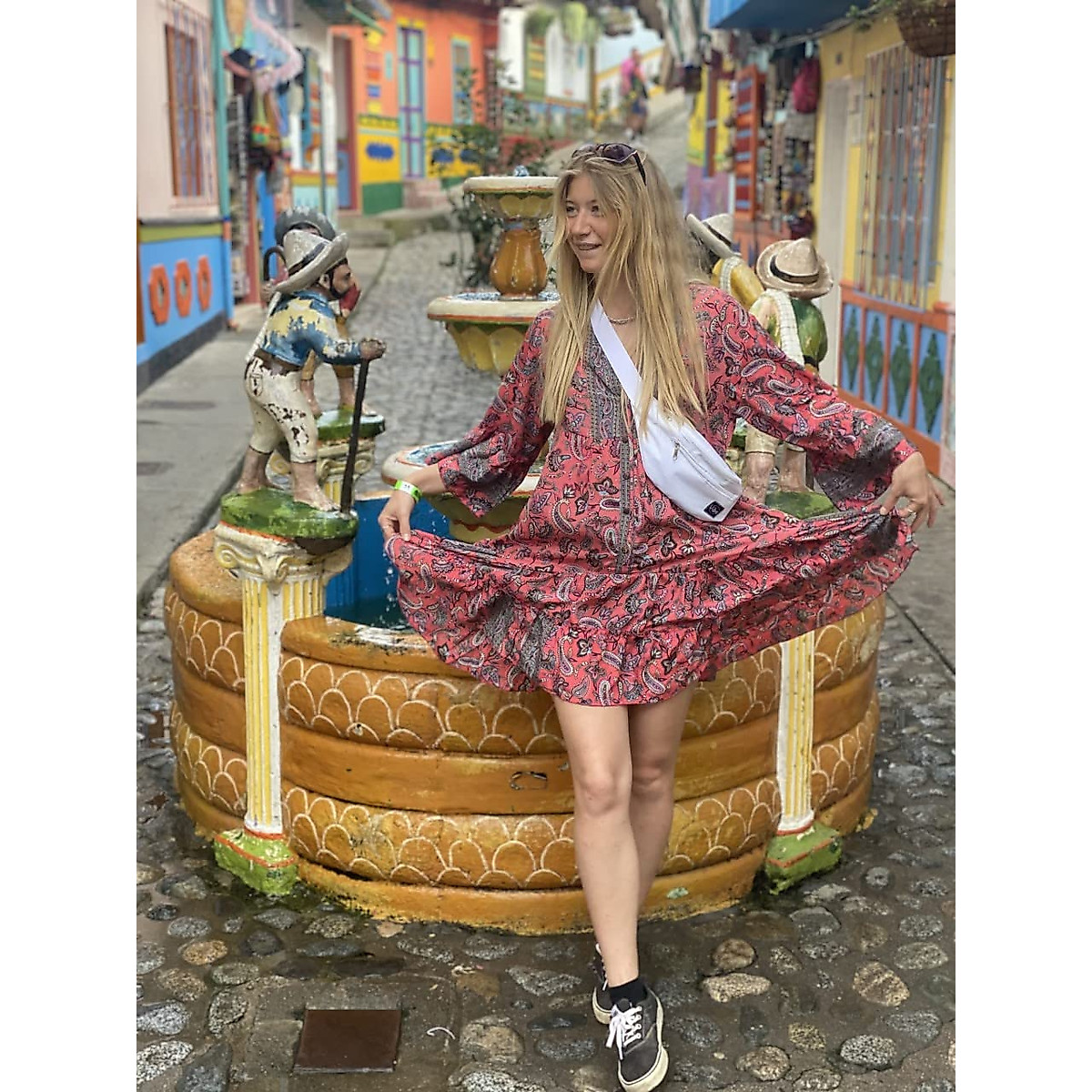 Vibe Festival Gear Fanny Pack for Men Women - Solid Color - White Fanny Pack - Cute Waist Bag for Festival Rave Hiking Running Cycling