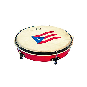 DP Music Set de Panderos - Pleneras PVC Drums with Puerto Rico Flag - Nylon Carrying Case Included (DP-PLENERA-S)