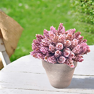 Small Artificial Potted Plants, 3 Pack Mini Fake Plants in Pot for Home Decor Indoor & Outdoor, Faux Plastic Green Grass Ball Greenery Plants for Wedding Farmhouse Shelf Office Tabletop Garden