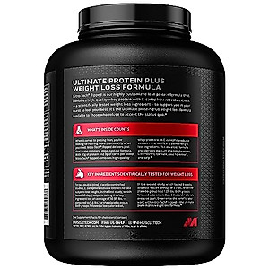 Muscletech Whey Protein Powder (Chocolate Fudge Brownie, 4LB) - Nitro-Tech Ripped Whey Protein Isolate & Peptides Smoothie Mix for Lean Muscle & Fast Recovery - 30g of Whey Protein for Women & Men