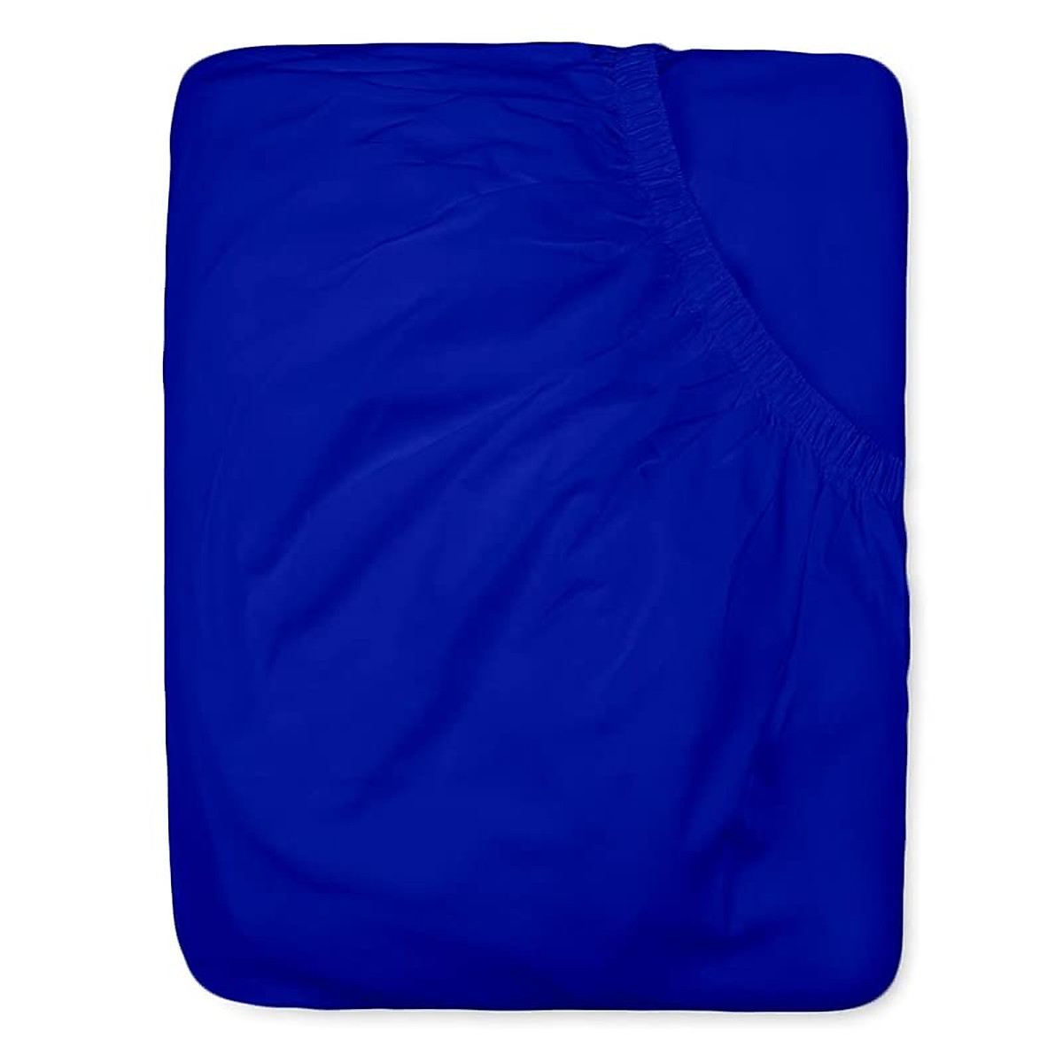 Gold Moon 650-Thread-Count 100% Egyptian Cotton King Size Sheet Set, Super Soft, Breathable, Solid Sateen Finish, 4 Piece Set, 18" Deep Pocket, Royal Blue