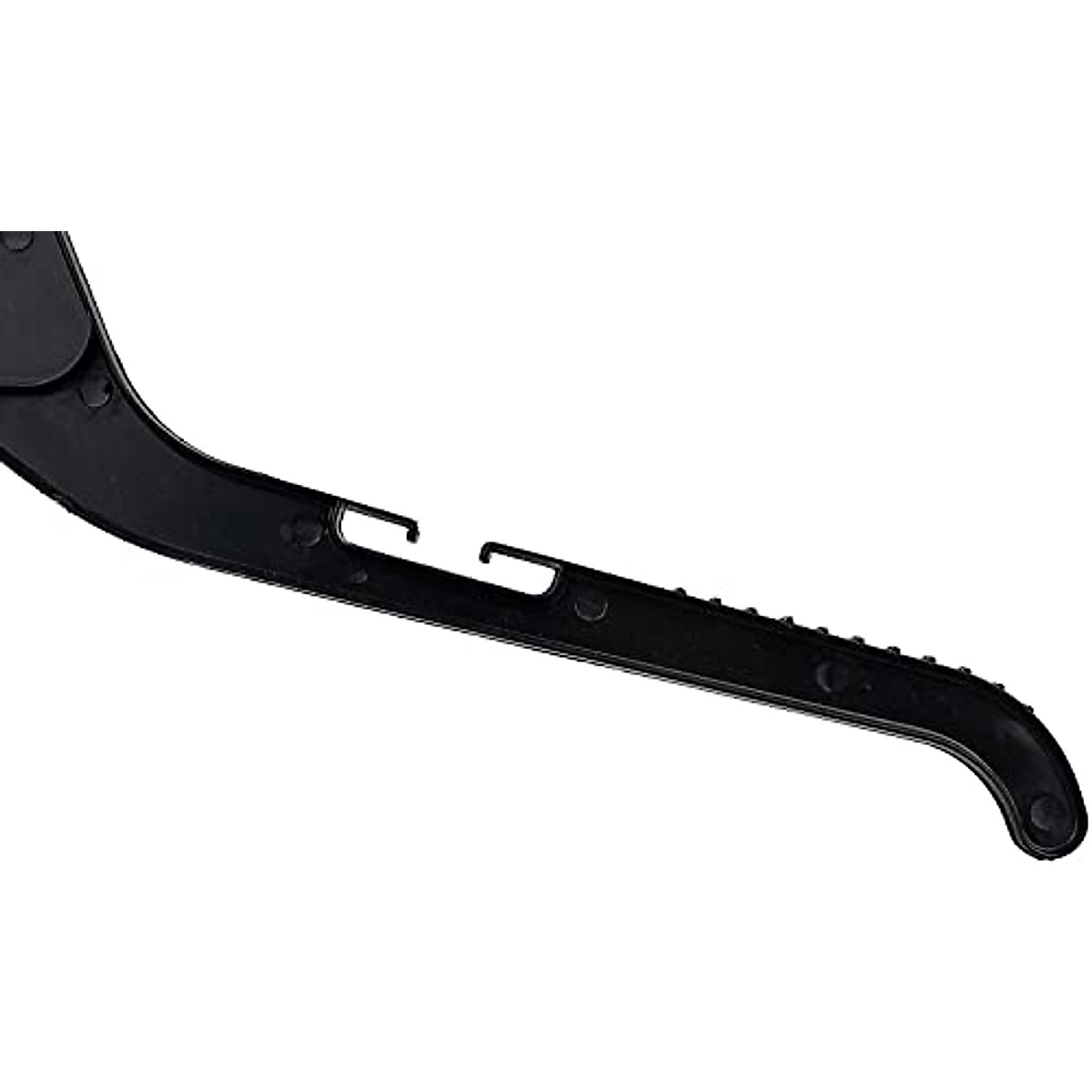 Hangon Recycled Plastic with Notches Shirt Hangers, 17 Inch, Black, 100 Pack