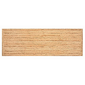 Jute Braided Runner Rug 24x72 Inches (2'x6')- Natural, Hand Woven Reversible Area Rugs for Kitchen Living Room Entryway, Eco Friendly