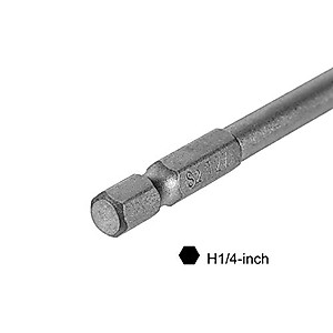 uxcell T27 Magnetic Torx Screwdriver Bits, 1/4 Inch Hex Shank 5.9-inch Length S2 Security Tamper Proof Screw Driver Kit Tools