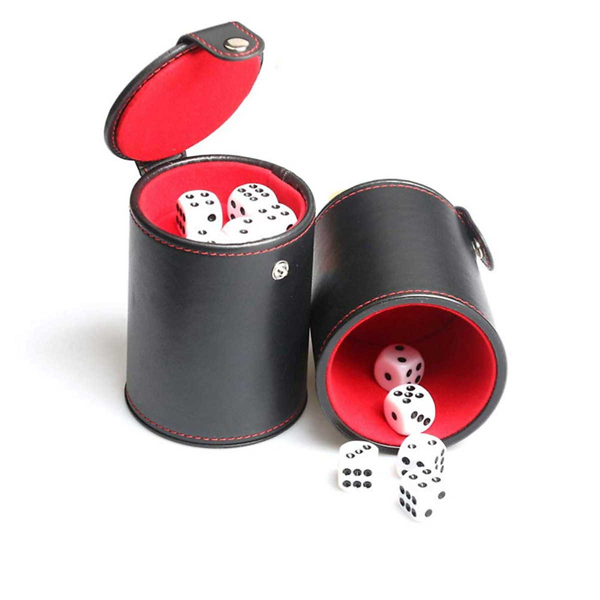 BESTOYARD Double Layers Dice Box Velvet Silence KTV Bar Dice Storage Cup (Without Dice)