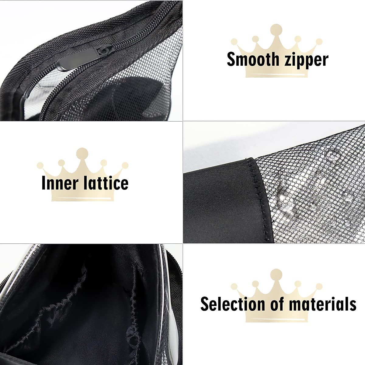 EIIORPO Makeup Brush Organizer Bag Travel Cosmetic Holder Bag Waterproof Dust-free Pencil Cup Holder Case with Zipper