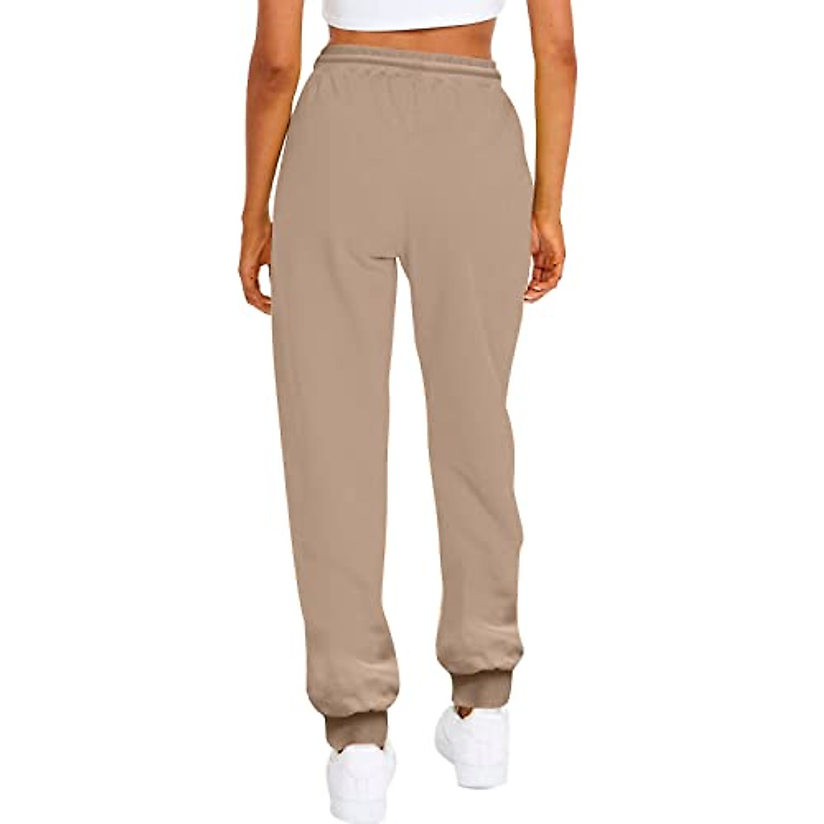 Sweatpants for Women Cinch Bottom Drawstring Elastic Waist Pants Sporty Gym Athletic Yoga Joggers Lounge Trousers with Pockets
