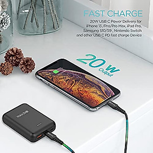 Keymox Portable Charger,KEYMOX 10000mAh Power Bank with Quick Charge 3.0 Technology and 18W USB-C Power Delivery, High-Capacity External Battery Pack Compatible with iPhone, Samsung, iPad, and More.
