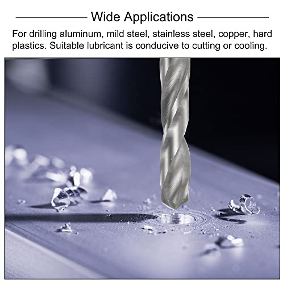 uxcell Tap & Bit Sets, 1/4-20 UNC H2 Straight Flute Machine Thread Milling Tap Extra Long, 5mm High Speed Steel (HSS) Twist Drill Bit